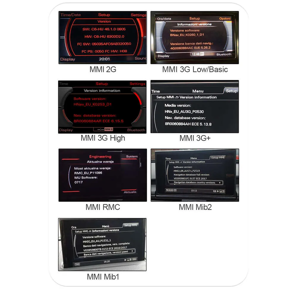 Wireless Apple CarPlay Android Auto Interface For Audi A3 MHIG 2014 2018 Mirror Link AirPlay ...