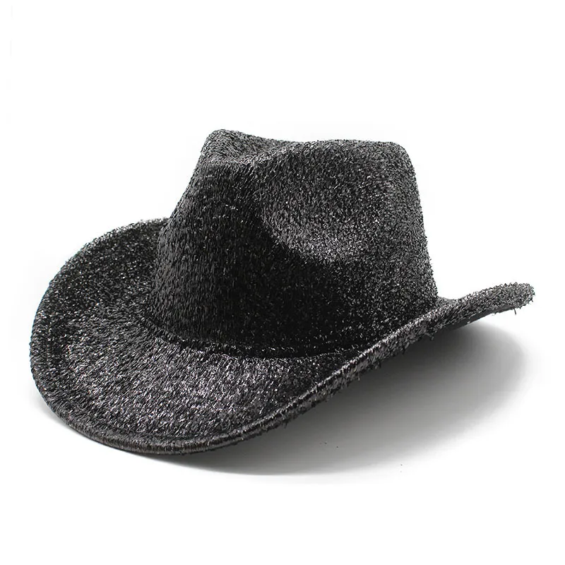 DHgate.com:Sequined Shiny Cowboy Fedora Party Dance Performance Hat for ...