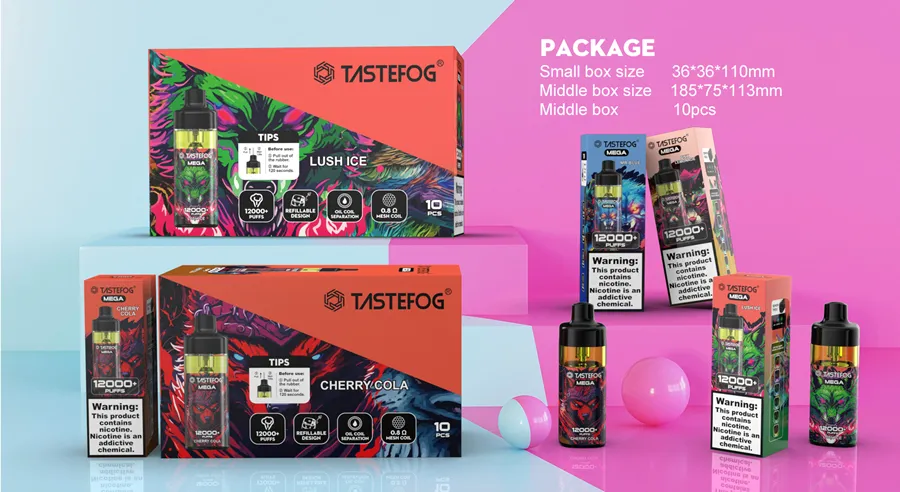 Original Tastefog Mega Puff 12000 Disposable Vape Wholesale Disposable ...