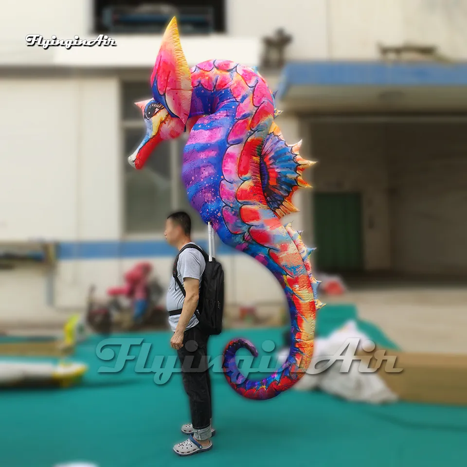 Inflatable Sea Animal Walker Balloon Puppet | Blow Up Seahorse Model ...