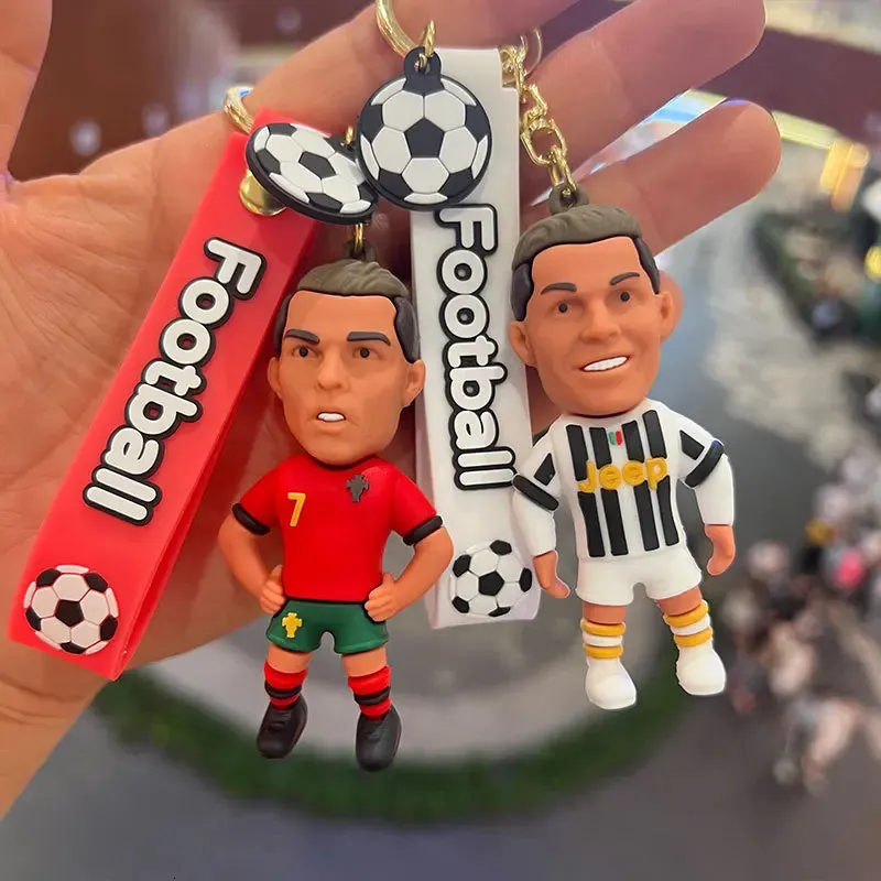 DHgate.com:Soccer Star Ronaldo Keychain: PVC Figure Pendant for Bags ...