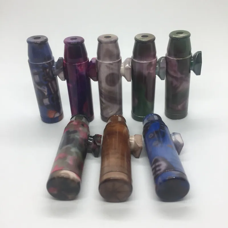 New Colorful Aluminium Smooth Skin Pipes Herb Tobacco Bullet Cartridge ...