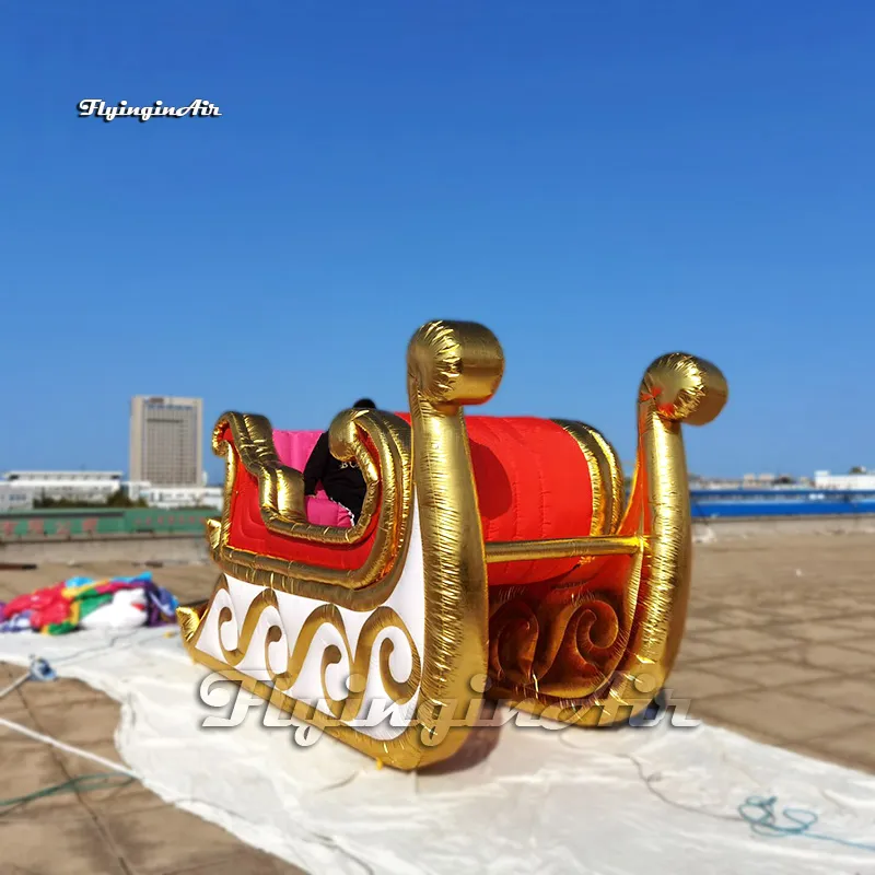 Wholesale 4m Giant Inflatable Santa's Inflatable Rescue Sled Perfect ...