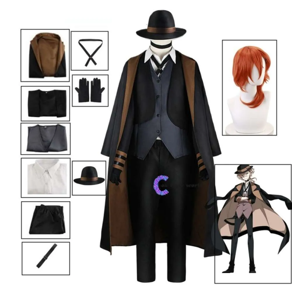 Bungo Stray Dogs Cosplay Costume Set With Chuuya Nakahara Anime ...