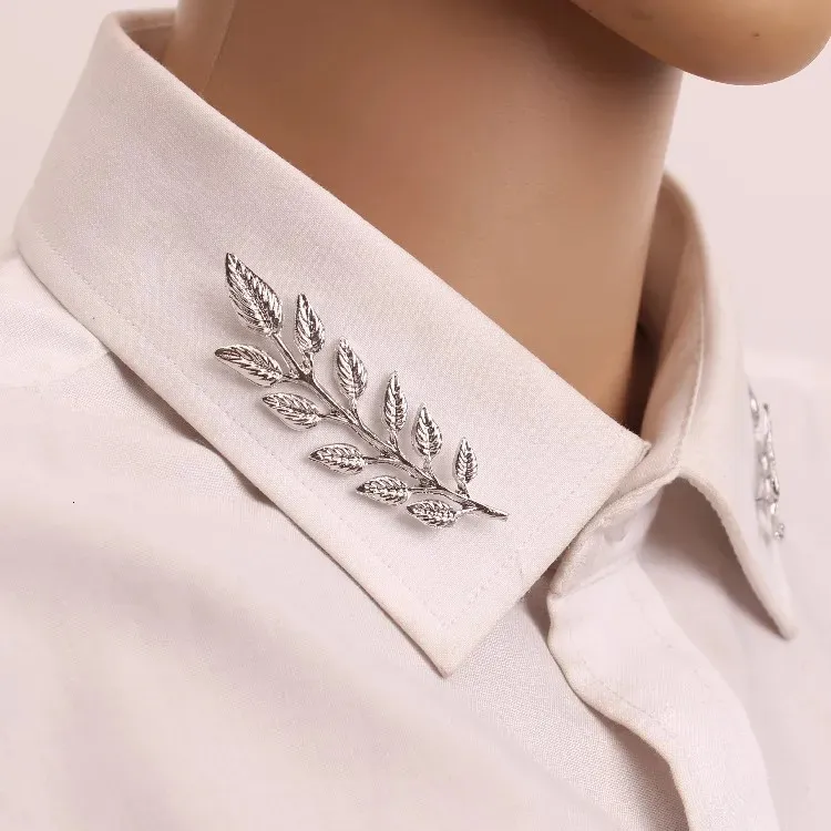 Korean Wind Retro Tree Shirt Collar Brooch For Men And Women Universal Leaf Shirt And Collar Pin Wholesale Lapel Pin 231025 From Ren03 9.8 DHgate.Com