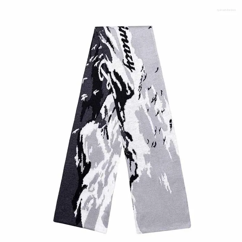 Scarves Fashion Creative Japanese Anime Striped Knitted Women's Scarf ...