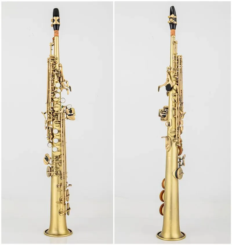 DHgate.com:Retro Antique Copper Soprano Saxophone Bb Sax with Full ...