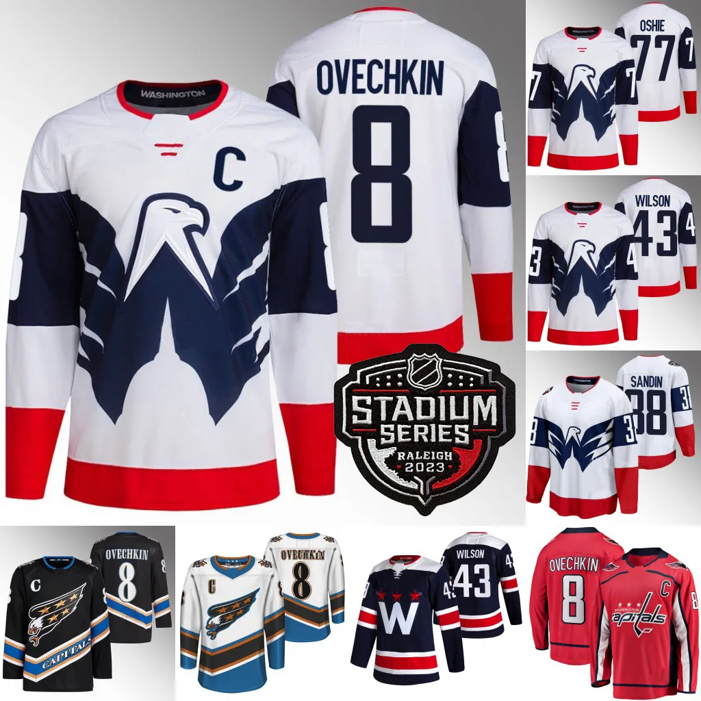 Mens Washington Capitals Hockey Jersey Full Sleeve Breathable Polyester ...