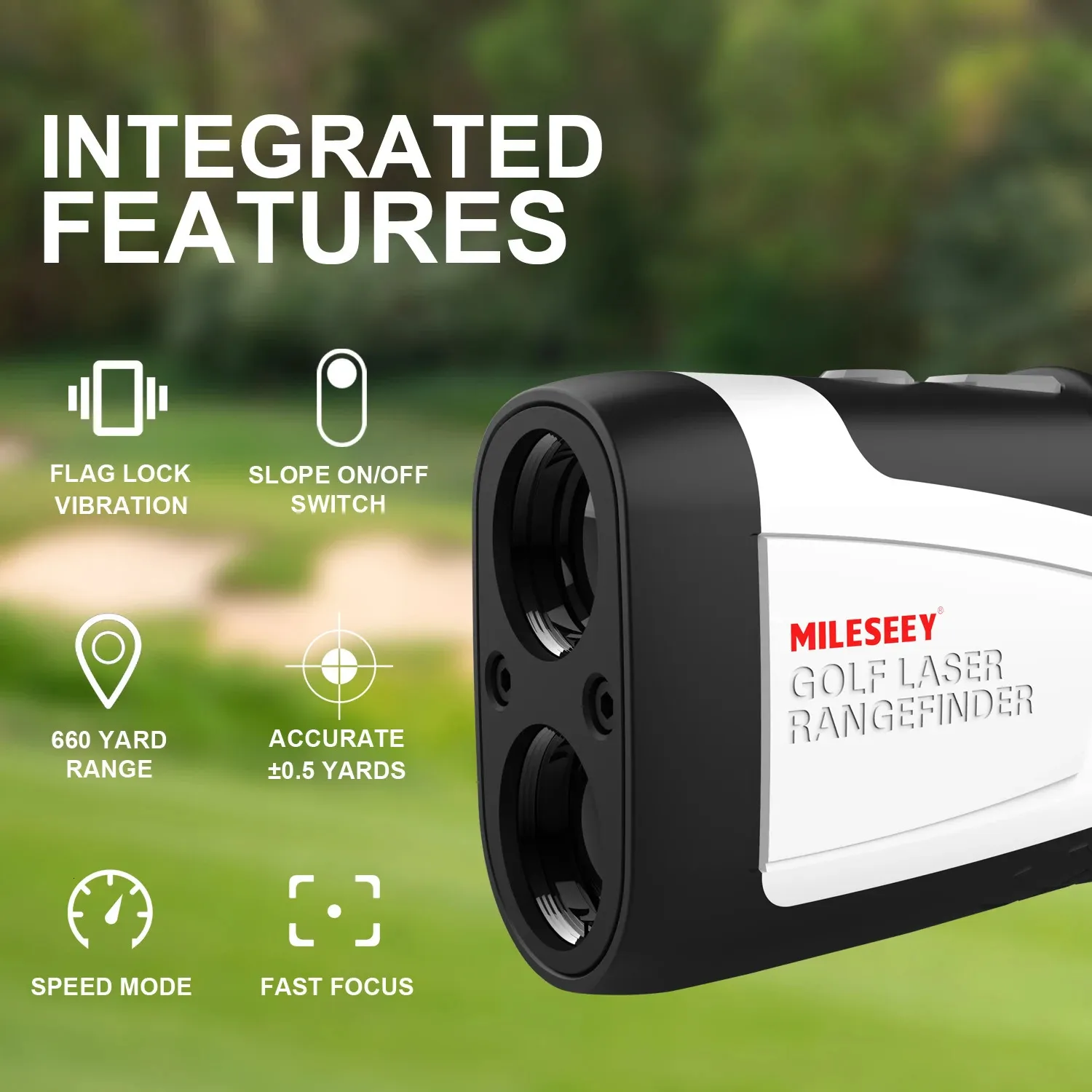 DHgate.com:MILESEEY Golf Rangefinder with Slope Switch, 600M Laser Rangefinder, Professional ...