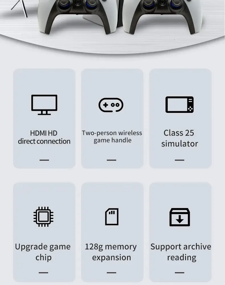 Wireless Wireless Video Game Controller P5 PLUS Classic Retro Arcade ...