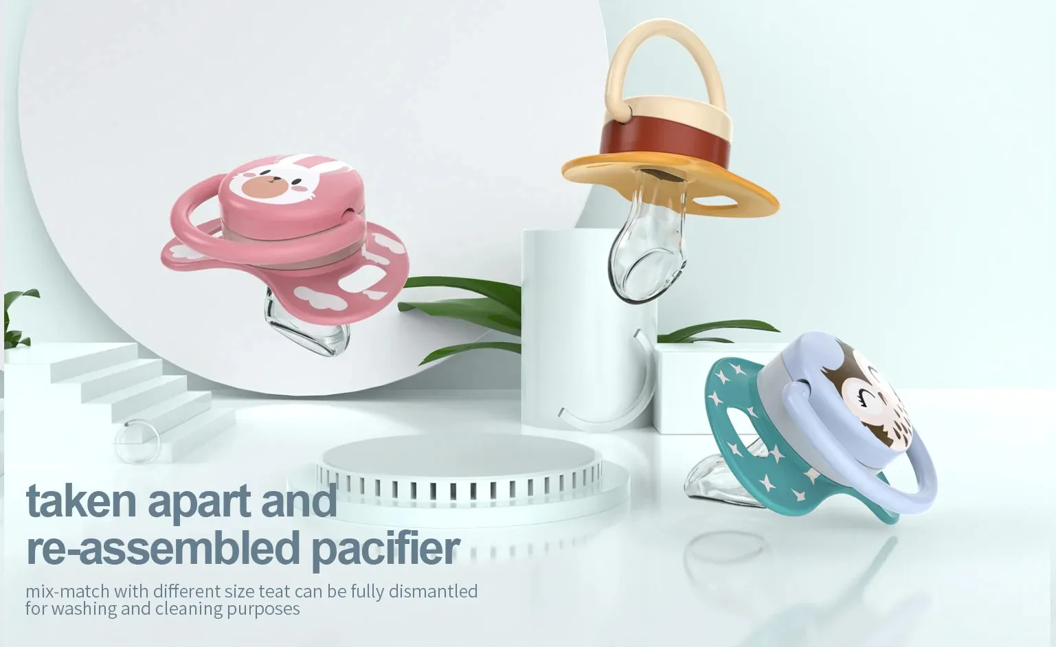 Miyocar Elephant newborns and pacifiers with Silicone Teat - 3 Sizes ...