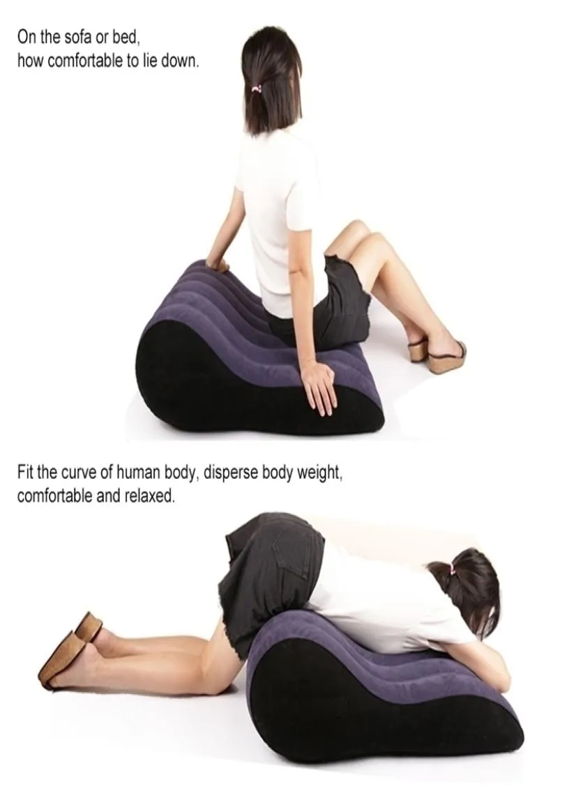 Inflatable Square Love Position Wedge Thin Pillow Aid For Couples Ss Cushion For Toughage And