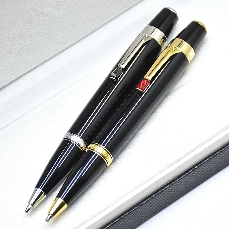 Ballpoint Luxury Pens, Black Resin Mini Ballpoint Pen With Gem Detail ...