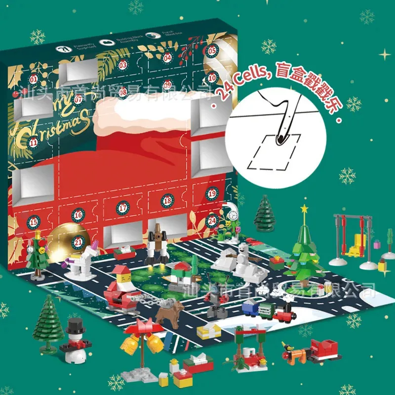 Dinosaur Advent Calendar Building Blocks - 24 Day Christmas Countdown ...