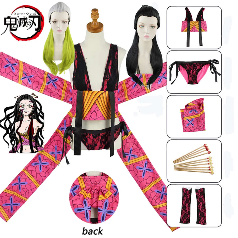 Demon Slayer Daki Cosplay Disfraz Sexy Anime Uniform Set Wig For Women ...