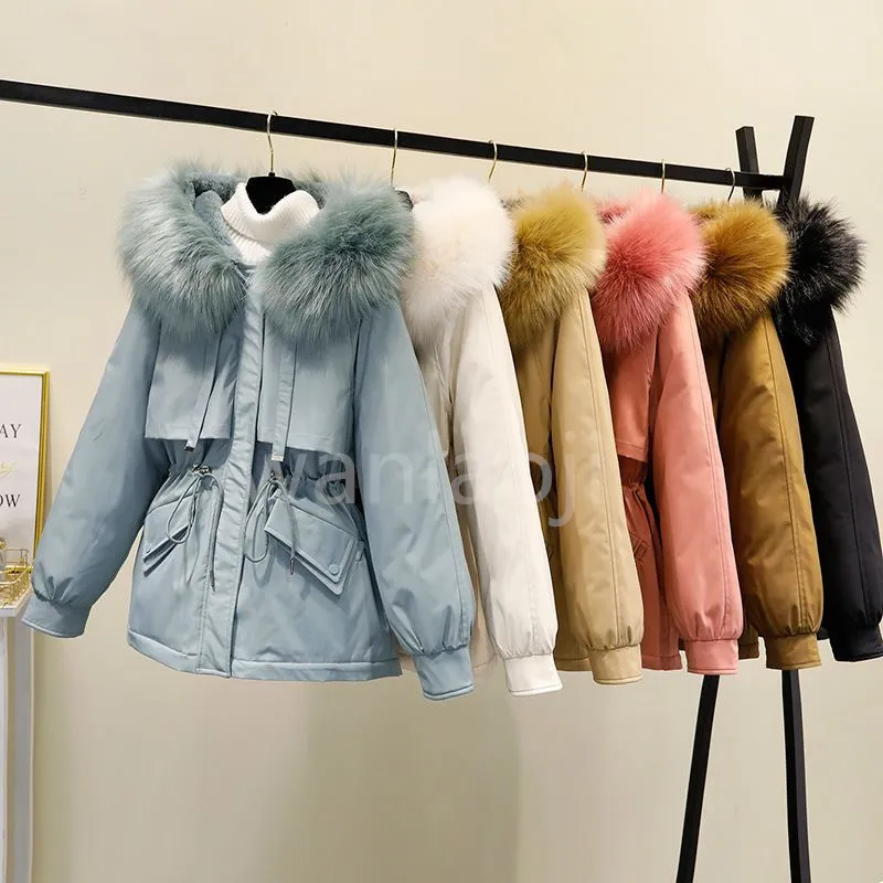 DHgate.com:Womens Warm Cotton Windproof Winter Down Jackets Letter ...