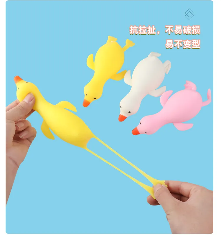 Fun TPR Cute Cartoon Duck Geese Stress Relief Squeeze Reliever Squish ...