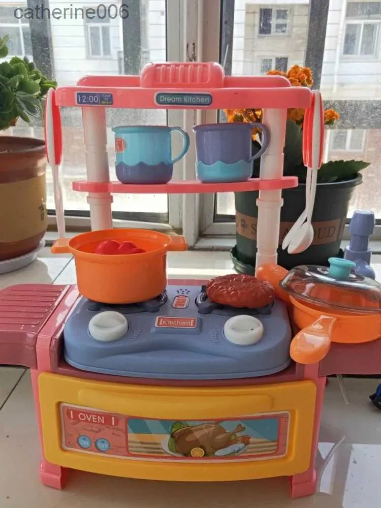 Girls' Mini Kitchen Set With Cook, Rice, And Oven To Tableware Perfect ...
