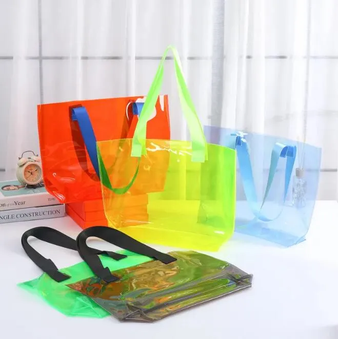 Waterproof Transparent Tote Bag For Shopping And Shoulder Portable ...