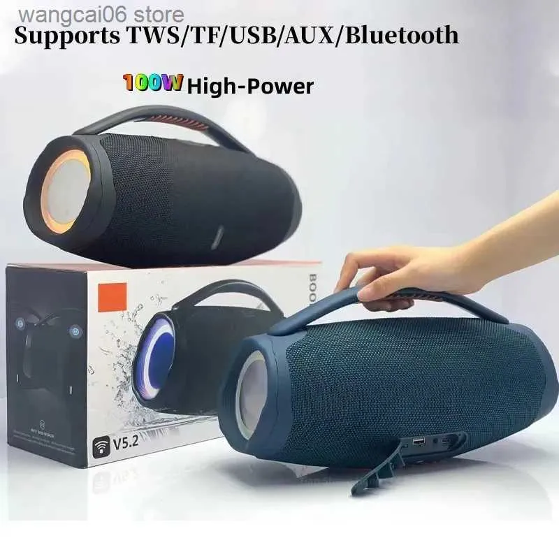 DHgate.com:100W Wireless Bluetooth Speaker, Portable RGB Light Effect 360° Stereo Surround TWS ...