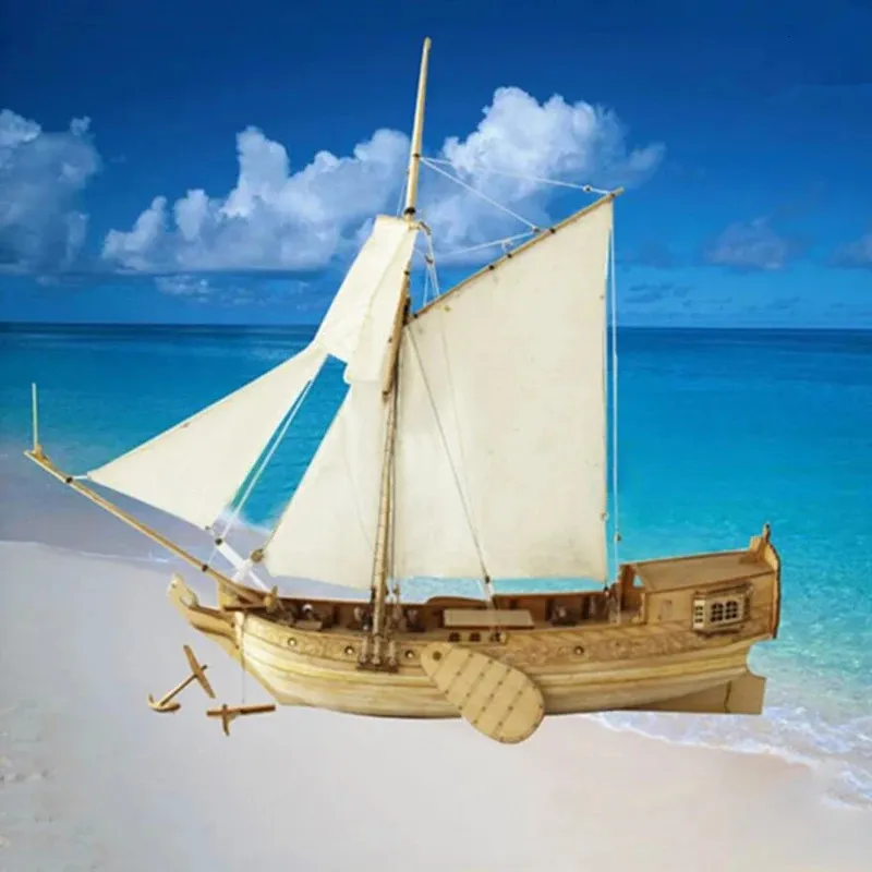 31cm Wooden Sailing Ship Model Kit: Classical Dutch Royal Yacht - DIY ...