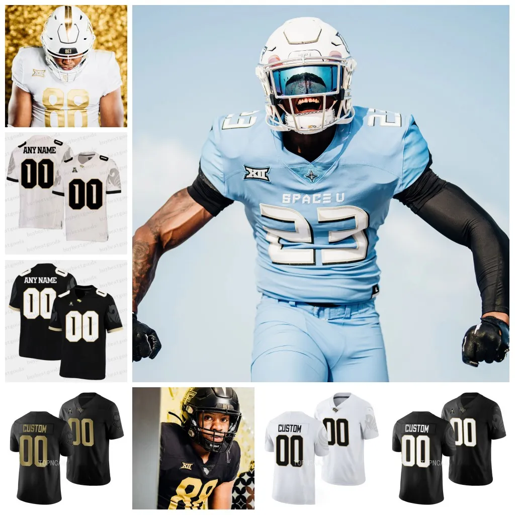 Custom 2023 BIG12 UCF Knights Football Jersey Timmy McClain Grant ...