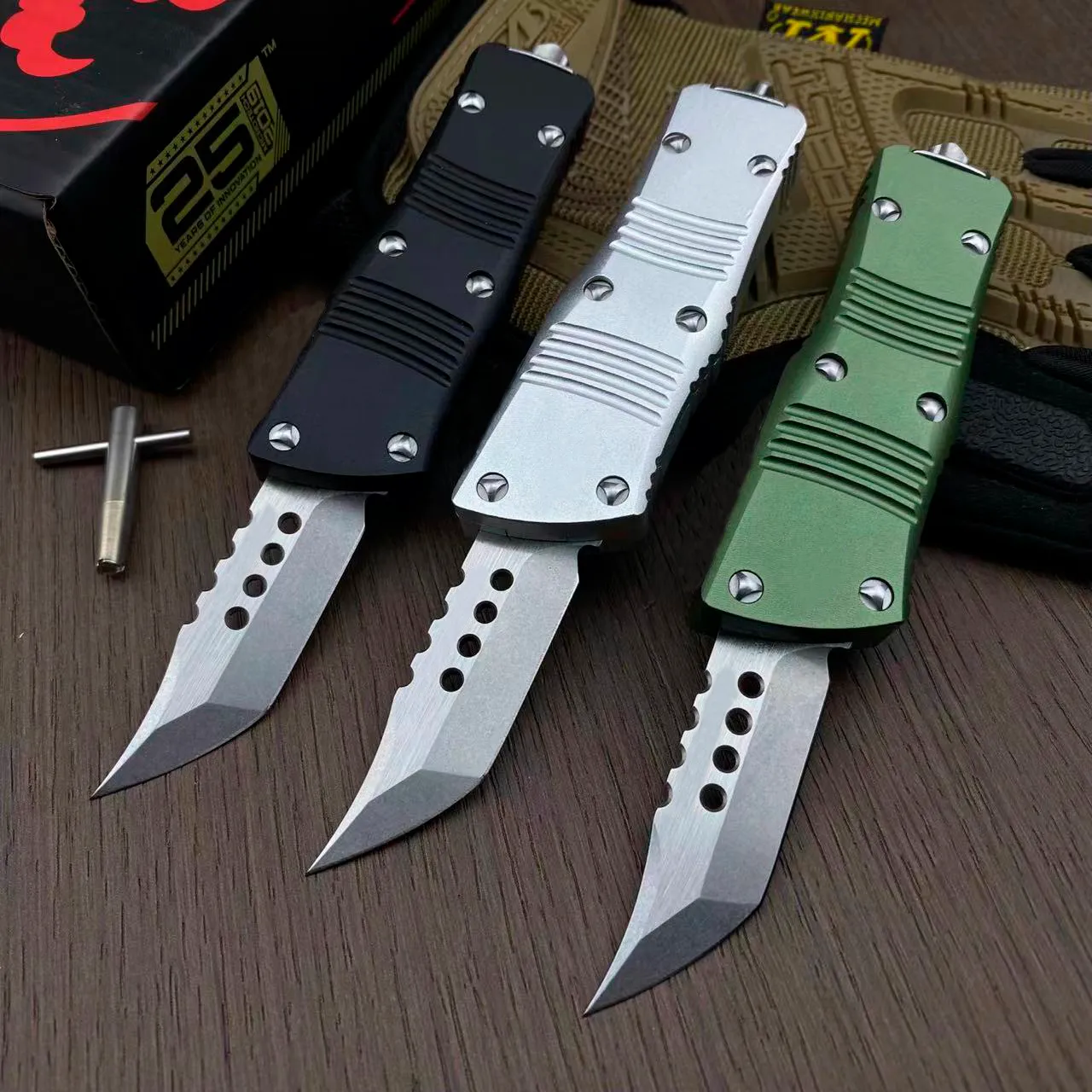 Mini AUTO Knife 1.88 D2 Steel Blade Signature Series EDC Pocket Knife ...