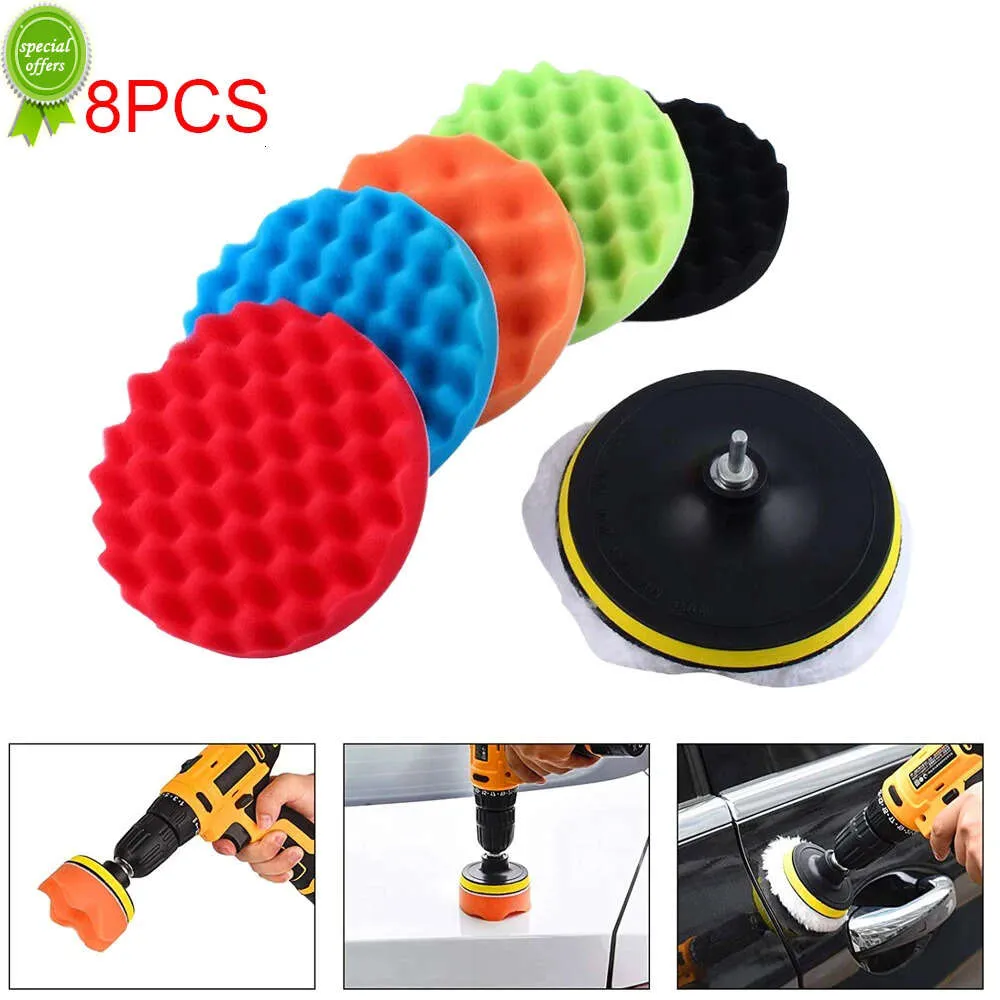 7 Inch Car Polisher Buffer Kit Automotive Polishing Pads For Car ...