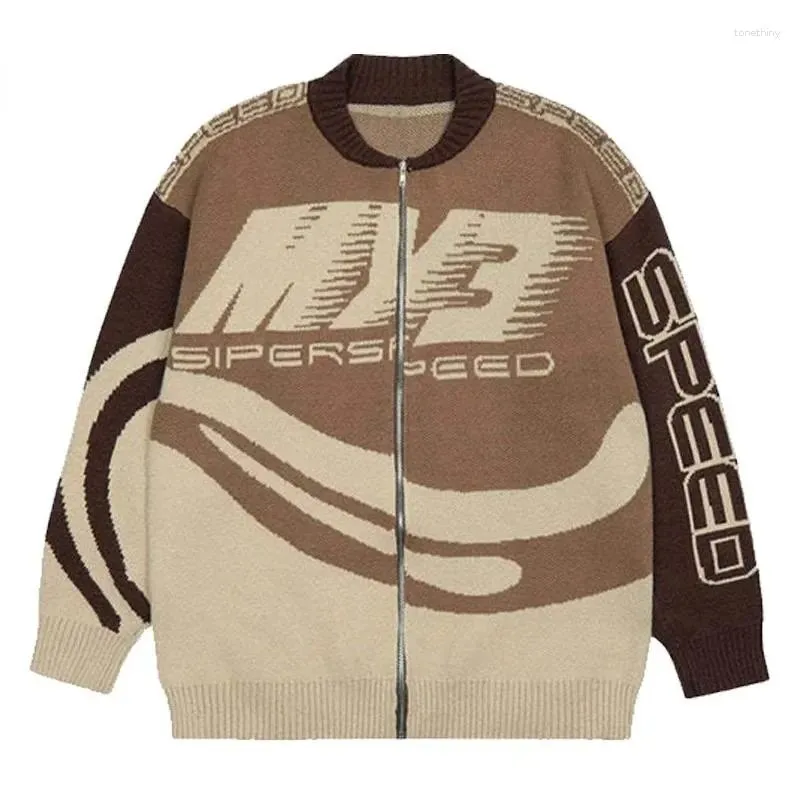 DHgate.com:Vintage Racing Cardigan Sweater for Men and Women, Hip Hop ...