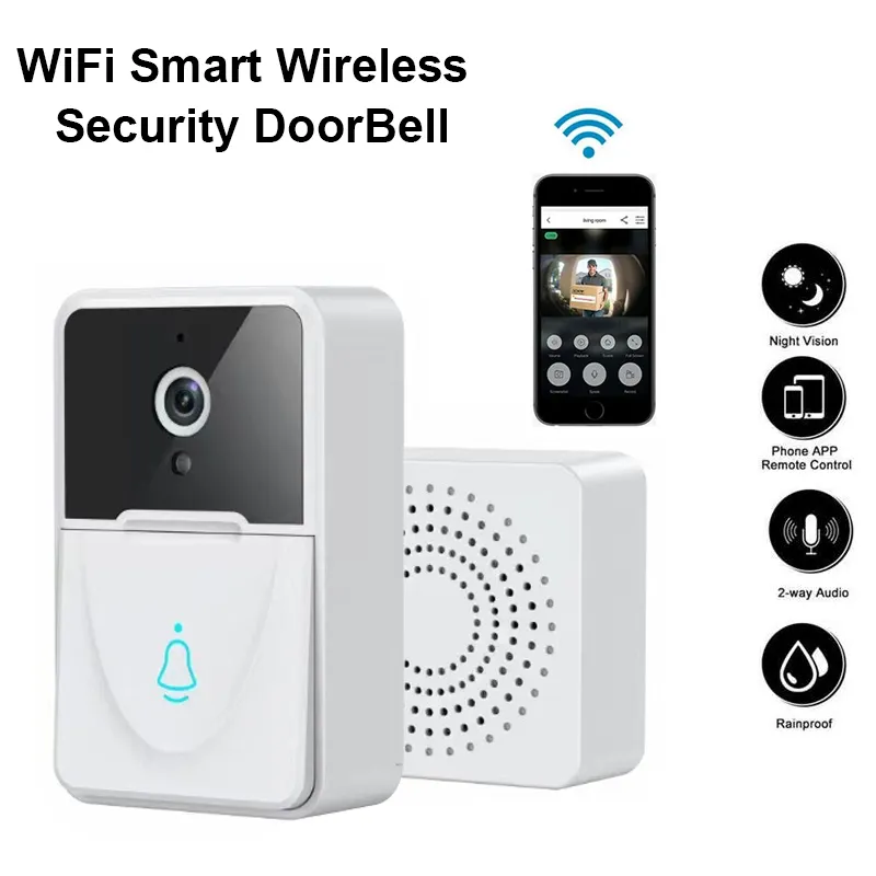 DHgate.com:X3 Smart Wi-Fi Video Doorbell with Night Vision, Two-Way ...