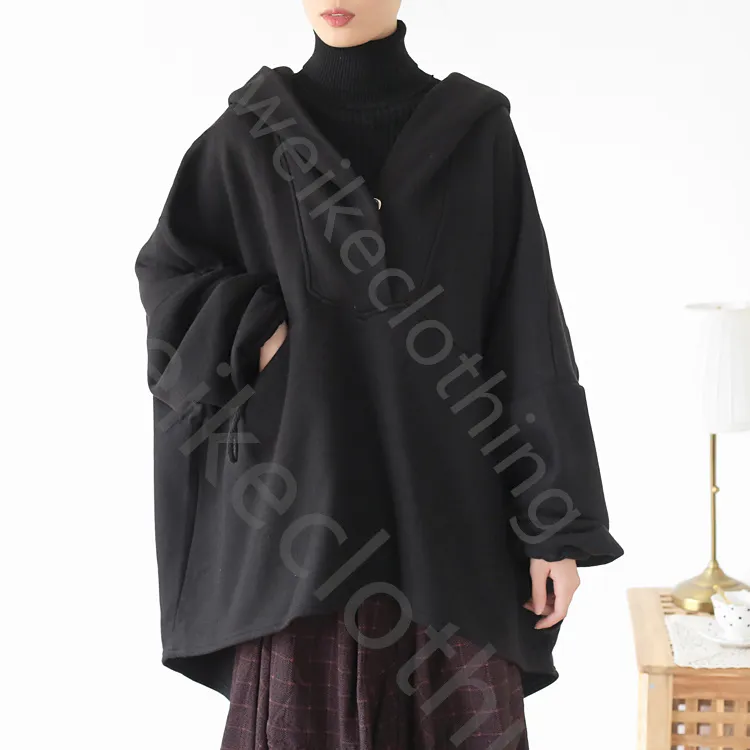 DHgate.com:Womens Winter Cape Coat, Loose Short Front Long Cape Bat ...
