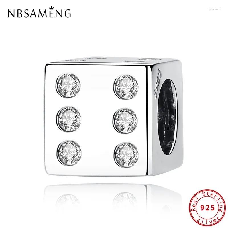 DHgate.com:Original 925 Sterling Silver Dice Crystal Charm Beads for ...