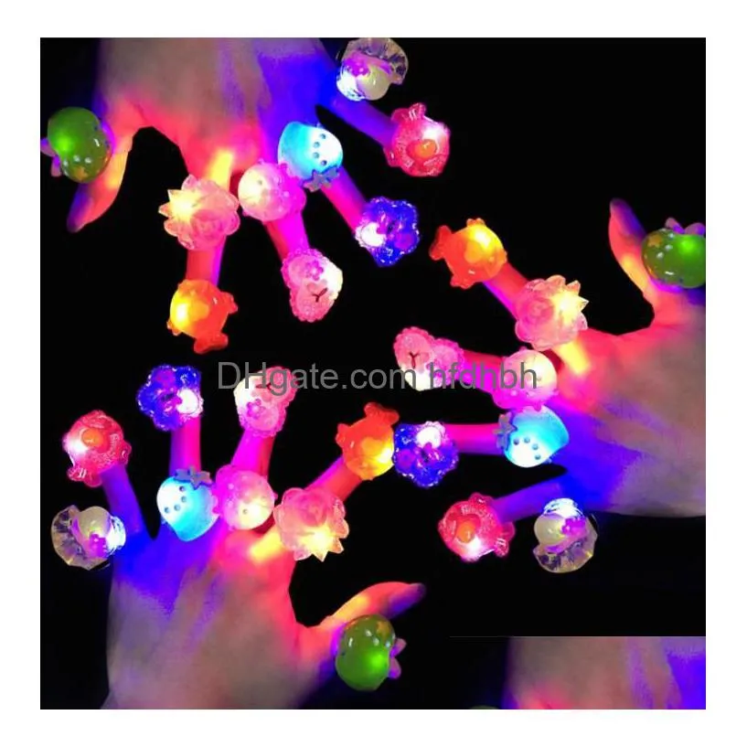 DHgate.com:LED Light Up Rings Party Favors for Kids, Flashing Glow ...