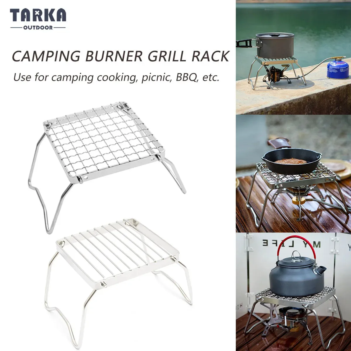 TARKA Mini Folding Grill Racks Camping Tafelberg Furnishers Gas Stoves ...