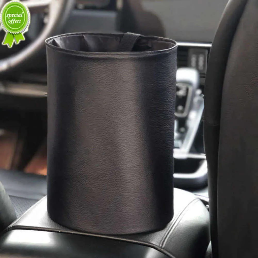 Waterproof Car Trash Can with Lid, Folding Car Interior Organizer, Car ...