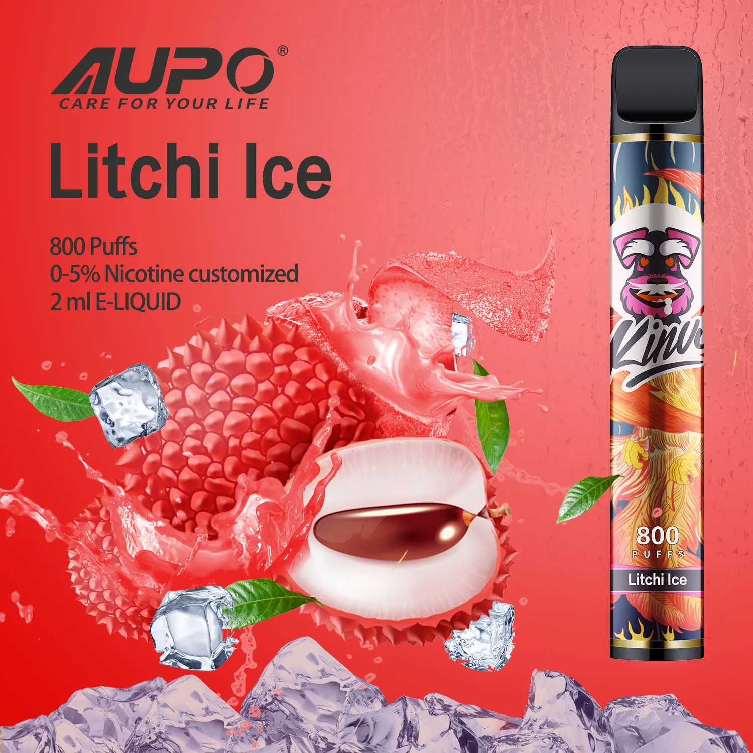 100 Original Aupo Kinvs R01 Cigarettes Puff 800 Puffs Disposable Vape