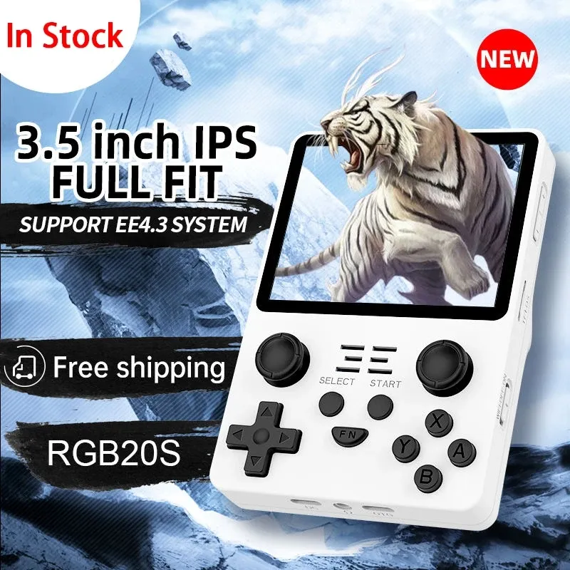 RGB20S Handheld Game Console Retro Open Source System RK3326 3.5 Inch 4 ...