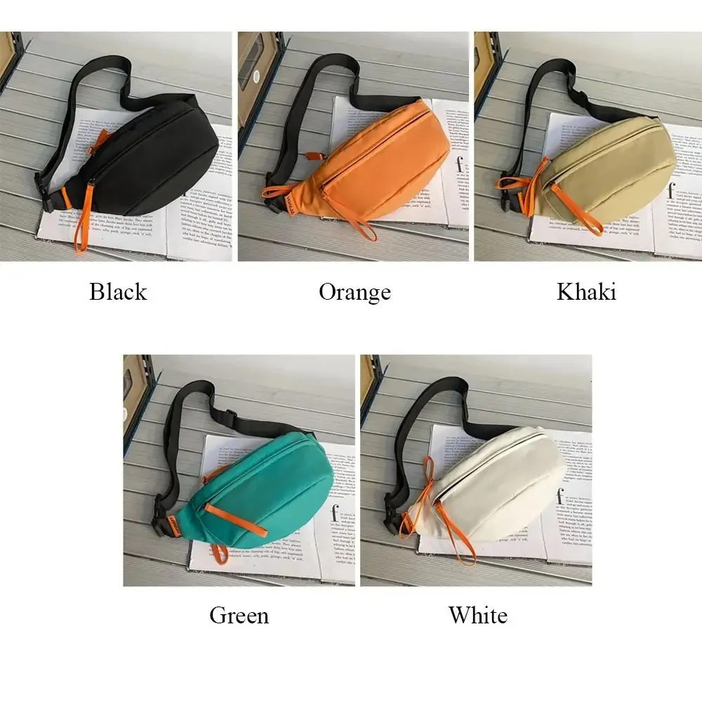 Evening Bags Fashion Street Style Nylon Chest Bag Waterproof Solid ...