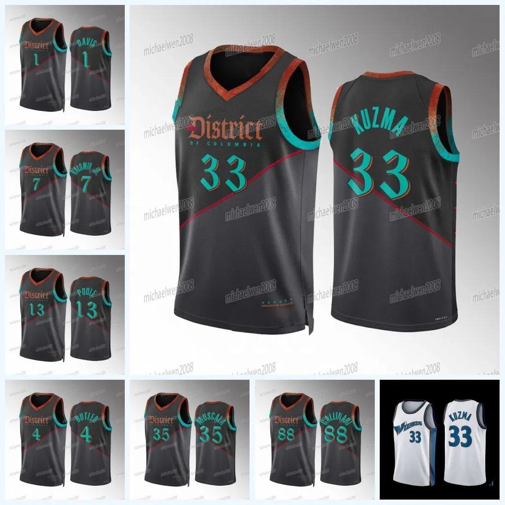 33 Kyle Kuzma Wizards 2023 24 City Jersey Patrick Baldwin Daniel ...