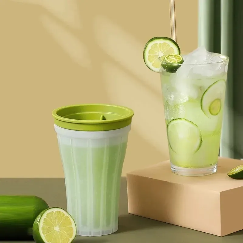 Quick Freeze Smoothie Maker Cup - 150ml Homemade Ice Cream Cup, Squeeze ...