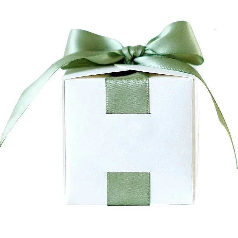 White Paperboard gifty box with Ribbon Packaging - Perfect Wedding ...