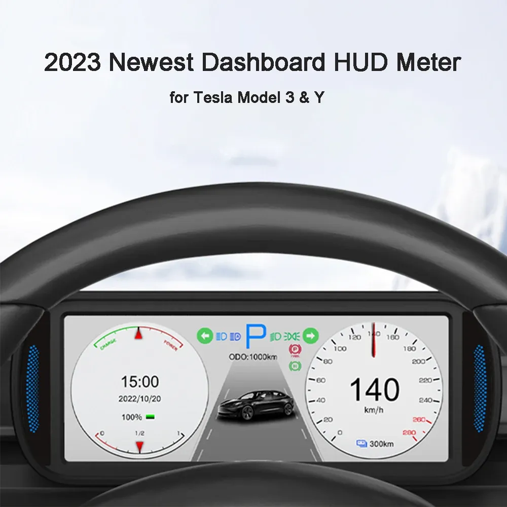 Tesla Model 3/Y HUD Display 6.2'' HD LCD Multifunction Dashboard ...