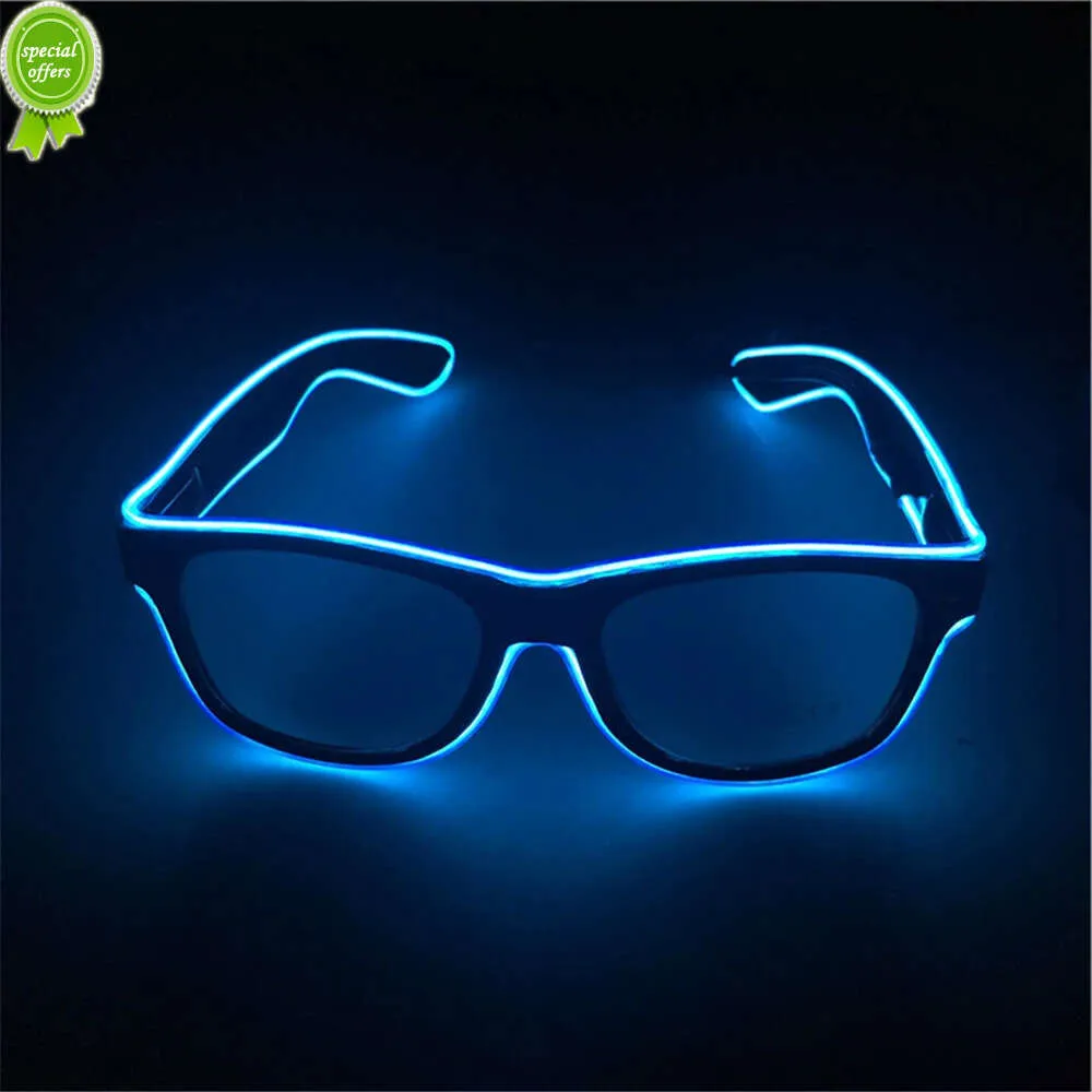 LED Glasses Neon Party Flashing Glasses Glowing Luminous Glow ...