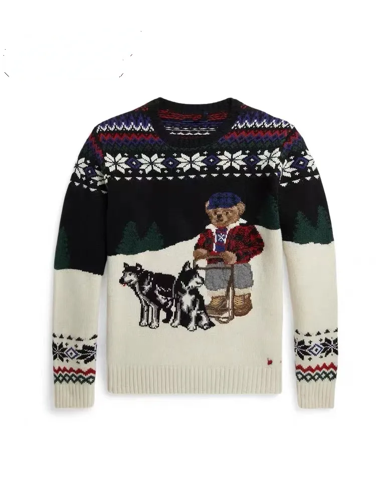 US Men's Teddy Bear Knitted Sweaters Casual Winter... From Nasa, $560. ...
