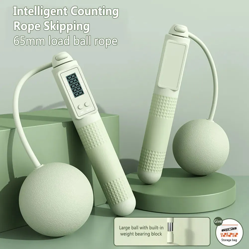 Cordless Jump Rope with Counter - Digital Skipping Rope, Anti-Slip ...