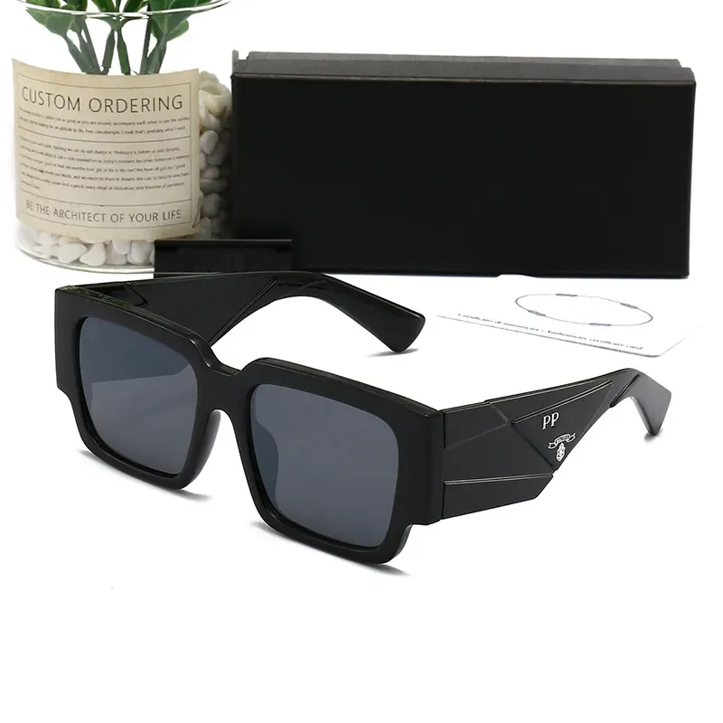 Luxury Designer All Black Sunglasses For Men And Women Classic Outdoor ...