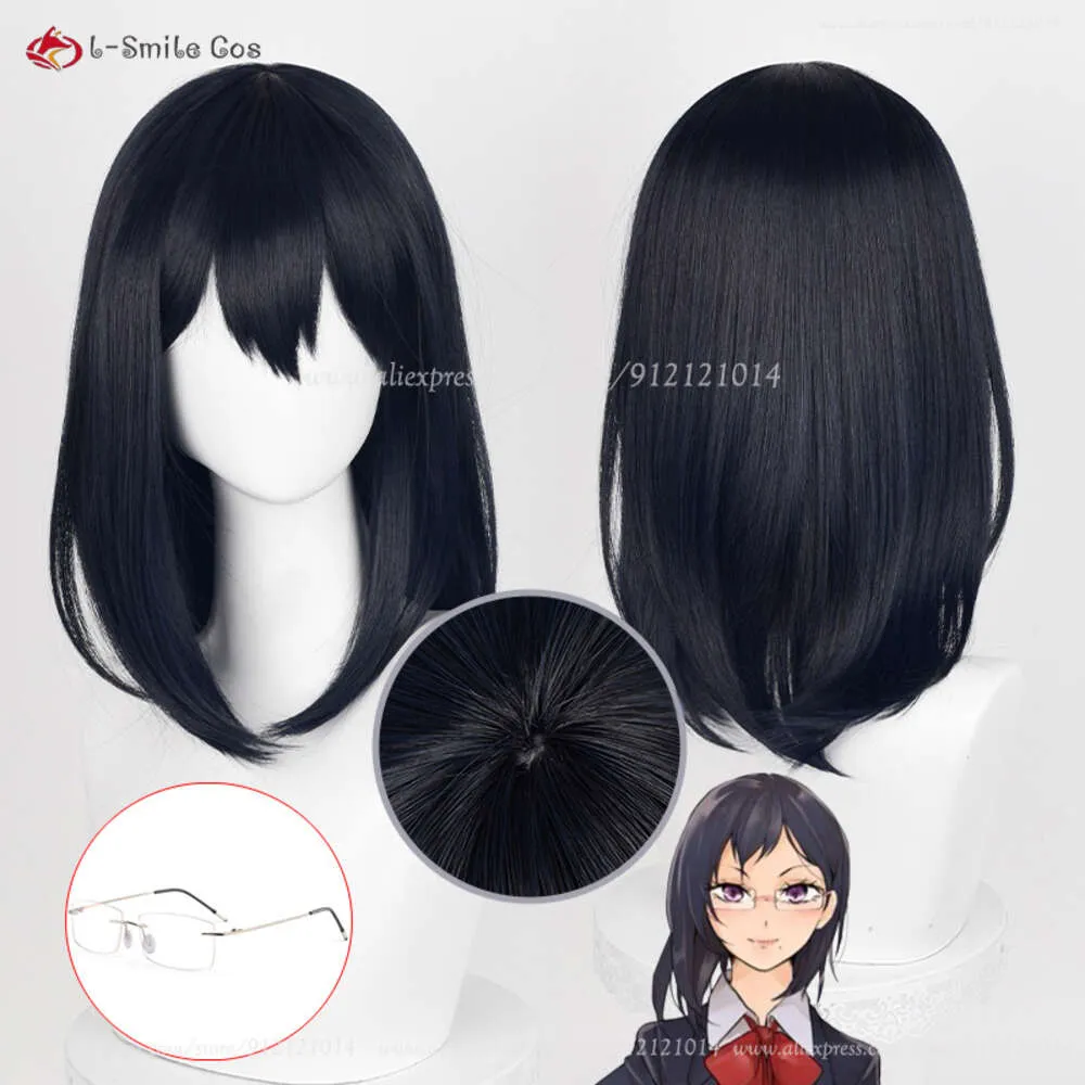 Catsuit Costumes Anime Haikyuu Shimizu Kiyoko Cosplay 46cm Short Blue Black Heat Resistant