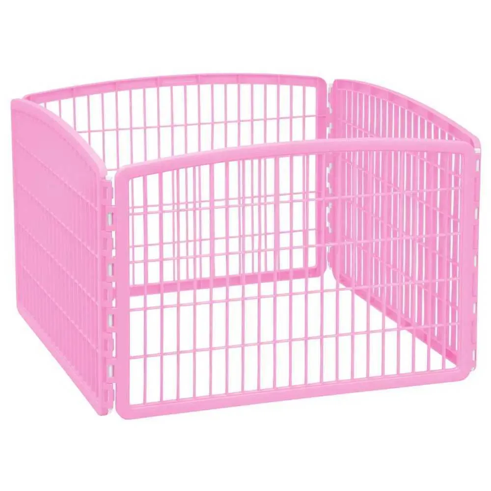 DHgate.com:Pink Playpen for Small Pets, 24 Plastic Pet Playpen with 4 ...