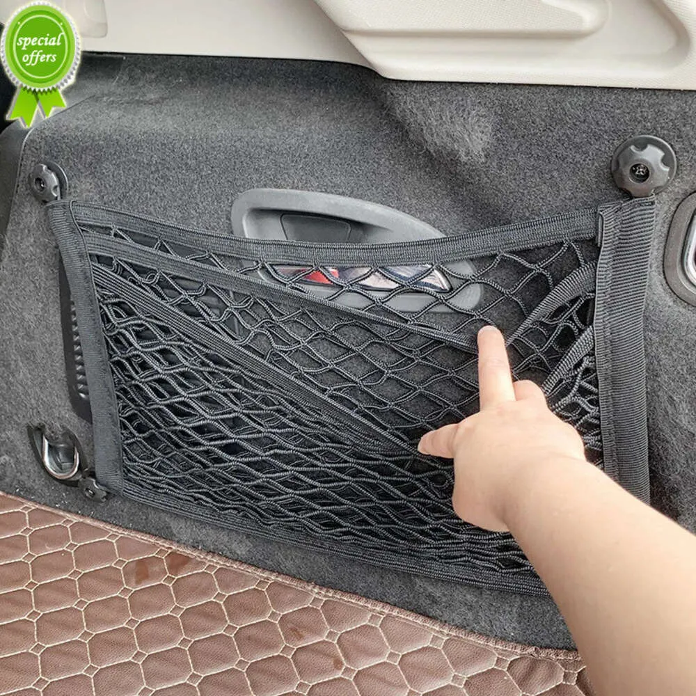 Universal suv trunk net - Stretchable Mesh Pocket Organizer with Wall ...