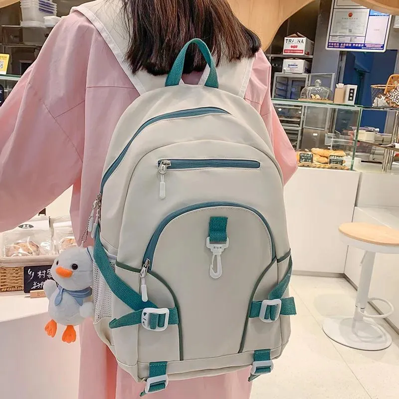 School Bags Girl Waterproof Cool Student College Fashion Ladies Backpack Female Cute Bag Travel Book Kawaii Laptop Women